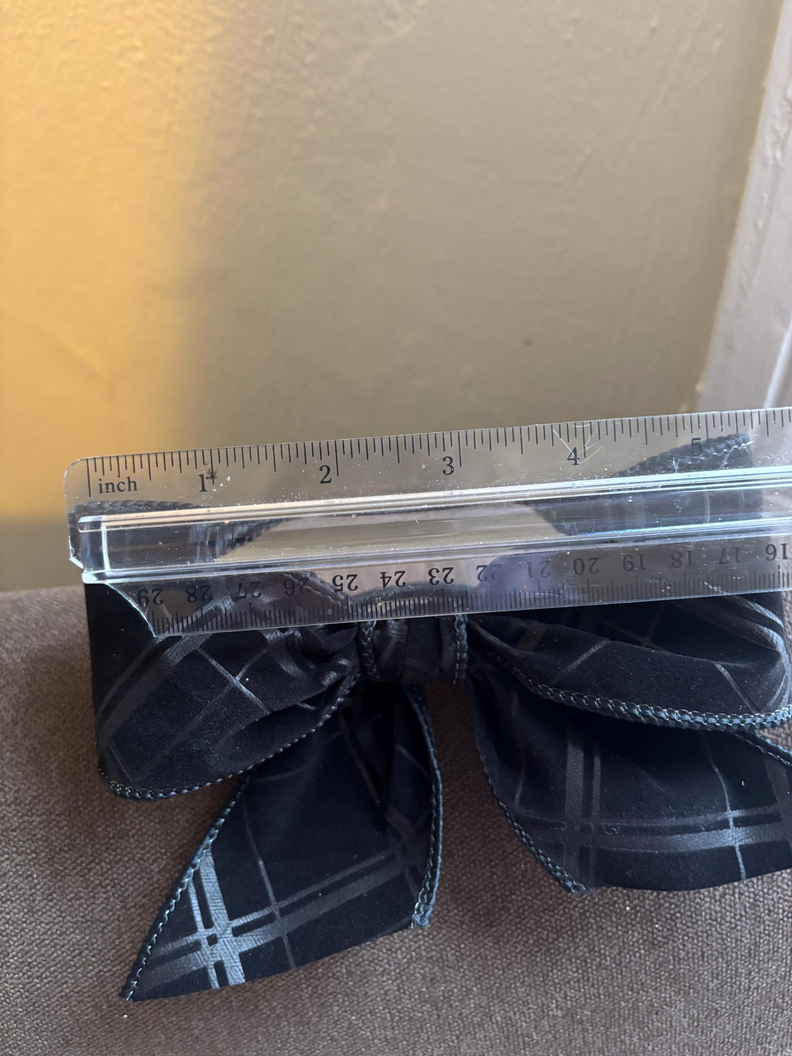 Handmade Black Plaid Bow! Cheer Style Bow!!! 5~ in Wide, 2 Loop. Hair ...