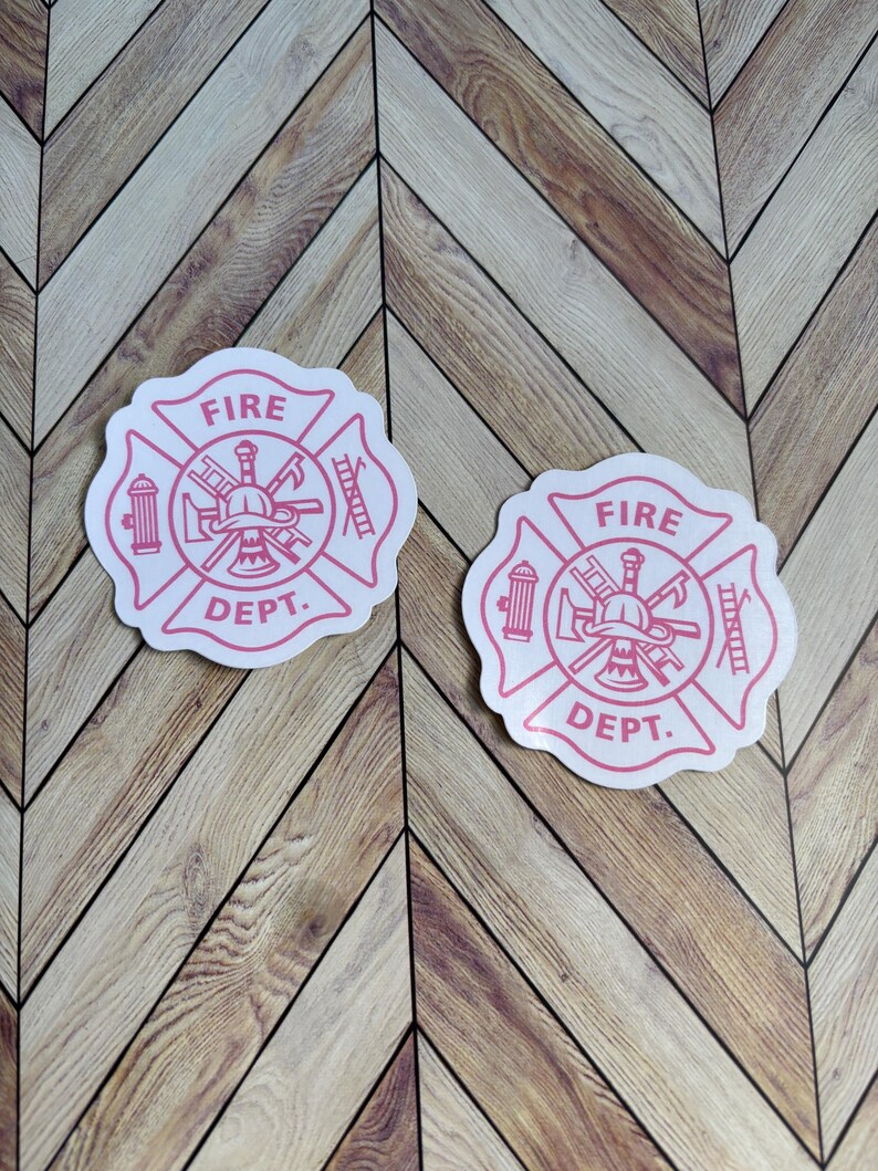 Fire Department Logo Stickers! Custom Colors Available! - Etsy