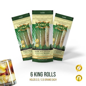6 KING Size LEAF Pre-rolls FLAVORED (3 Packs/ 6 Rolls) 2 Grams - Etsy