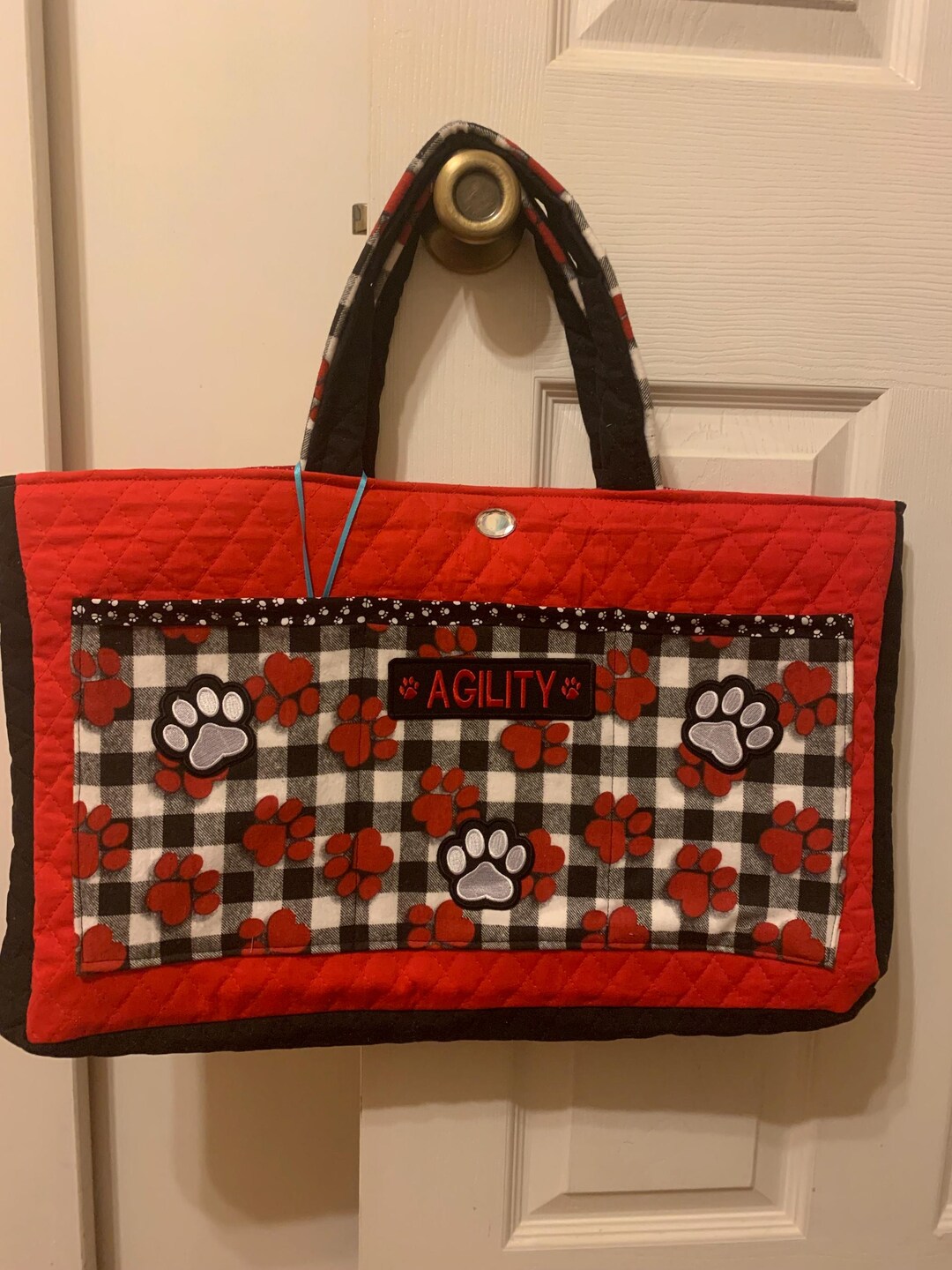 Large Qullted Agility Trial Tote-red - Etsy