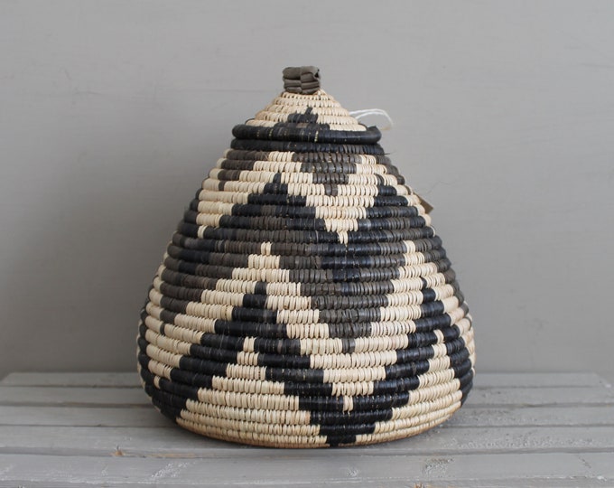 African Hand Woven Pot South Africa Traditional Zulu Grass Storage Pot ...