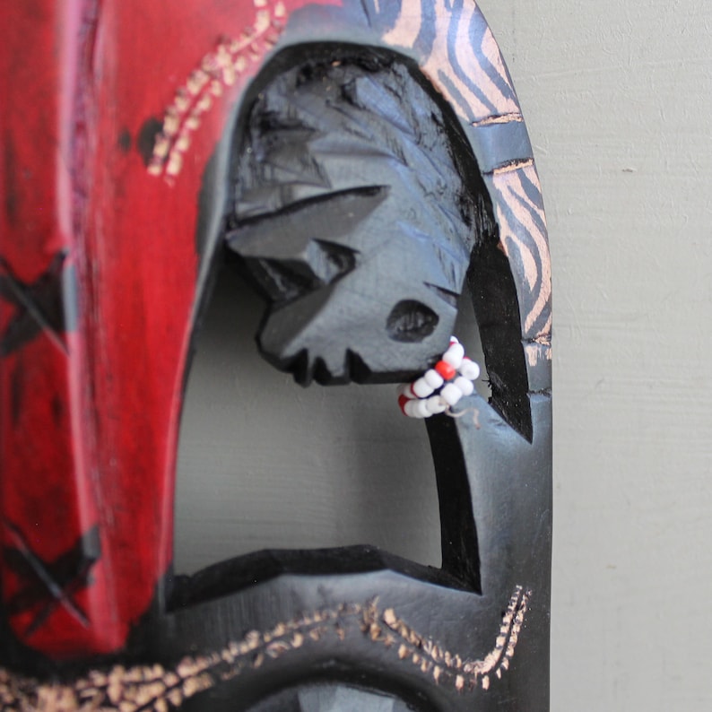 14'' Africa Hand Carved Mask Kenya Masai Mask - Etsy