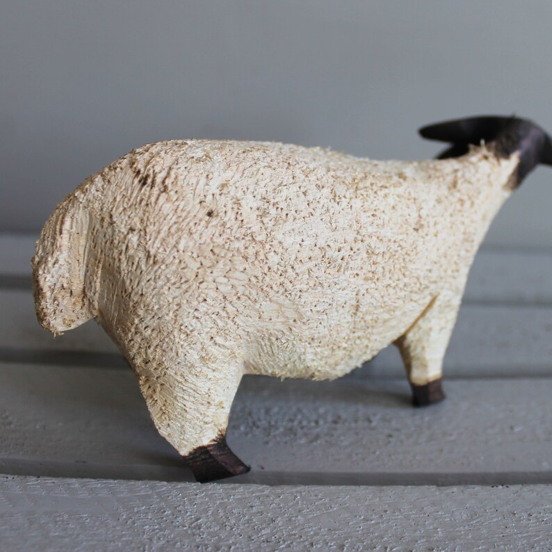 15cm Hand Carved Wood Sheep Zimbabwe Wooden Animal Carving | Etsy