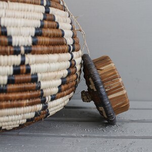 African Hand Woven Pot South Africa Traditional Zulu Grass Storage Pot ...