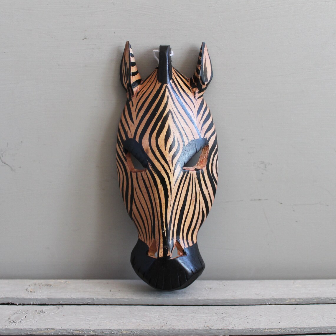 Africa Animal Mask Big Small African Wooden Giraffe Zebra Mask | Etsy