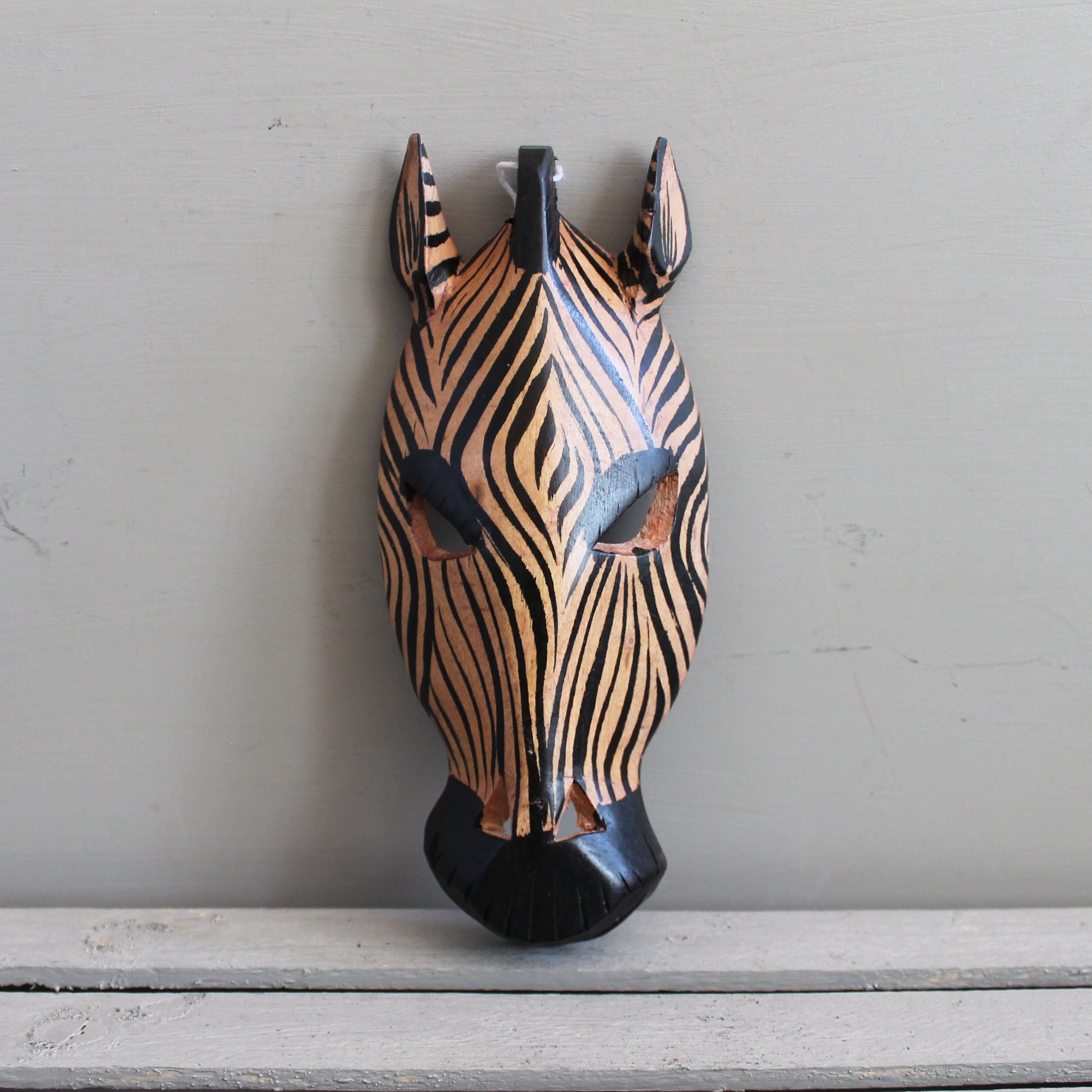 Africa Animal Mask Big Small African Wooden Giraffe Zebra Mask | Etsy