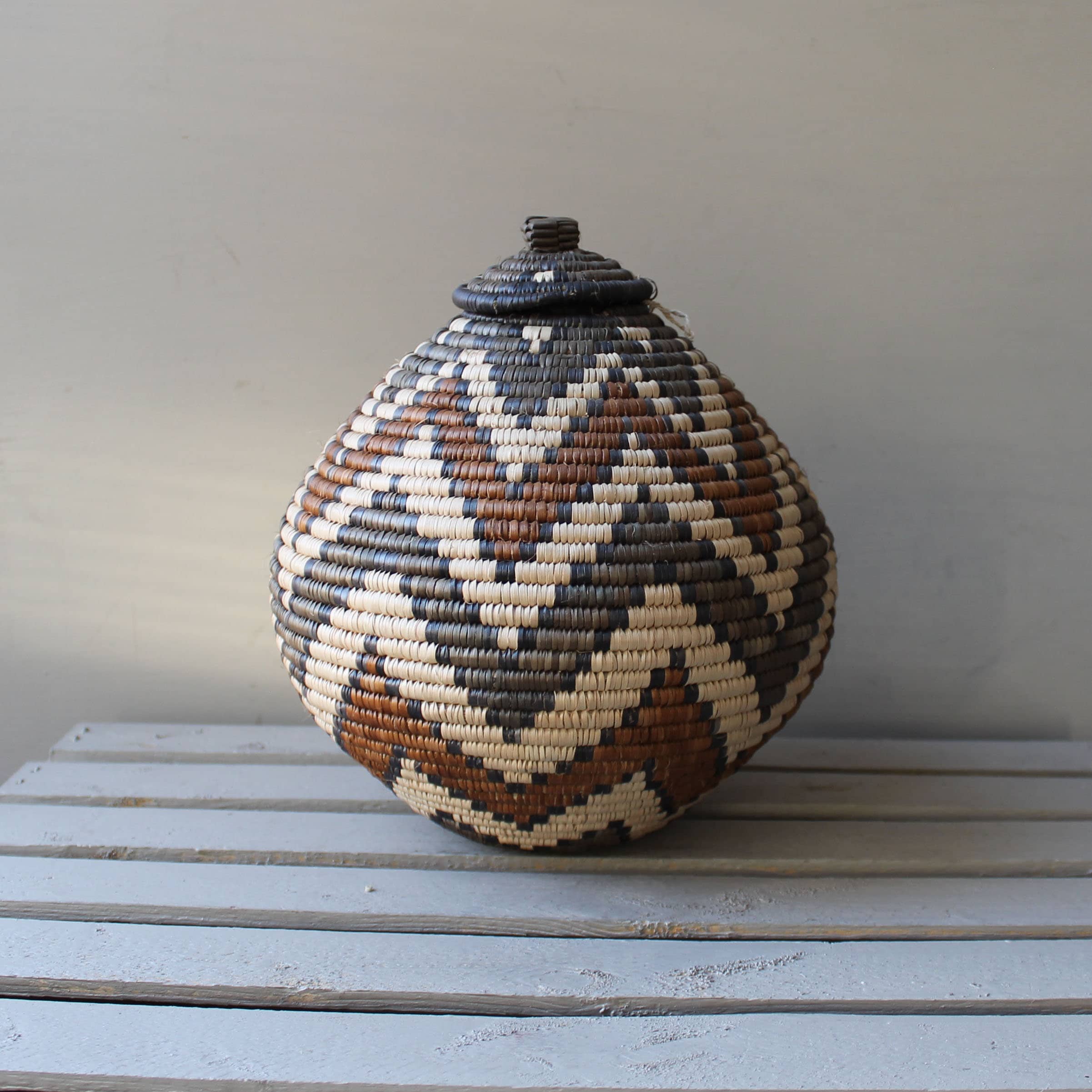 African Hand Woven Pot South Africa Traditional Zulu Grass | Etsy