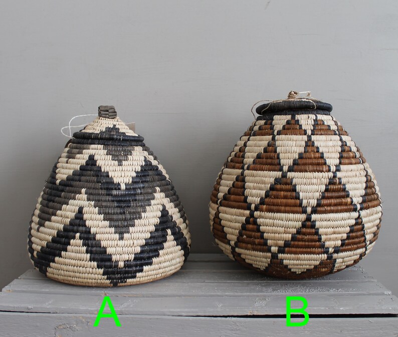 African Hand Woven Pot South Africa Traditional Zulu Grass - Etsy