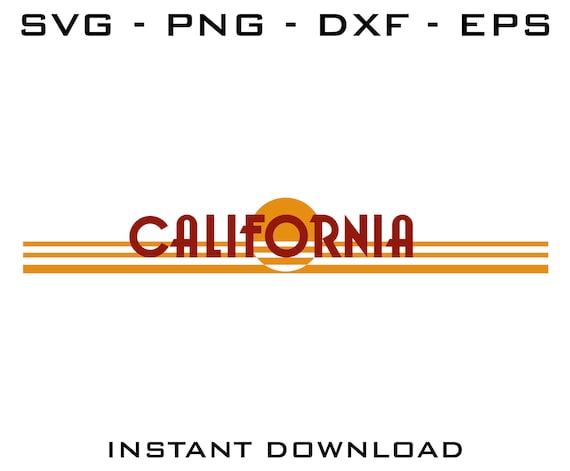 California SVG California Cut File California Cricut | Etsy