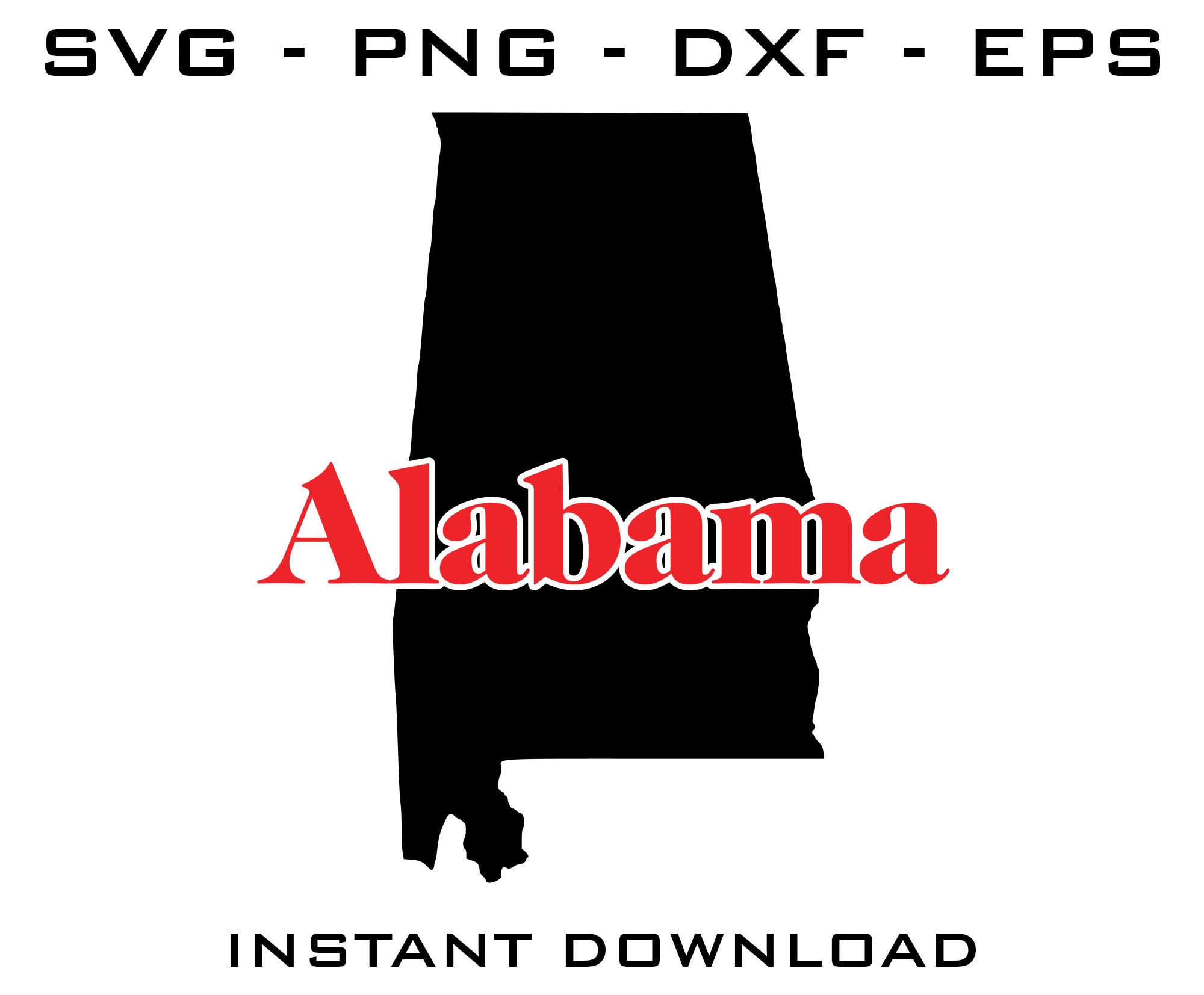 Alabama SVG - Alabama Cut Files - Alabama Cricut - Alabama Silhouette ...