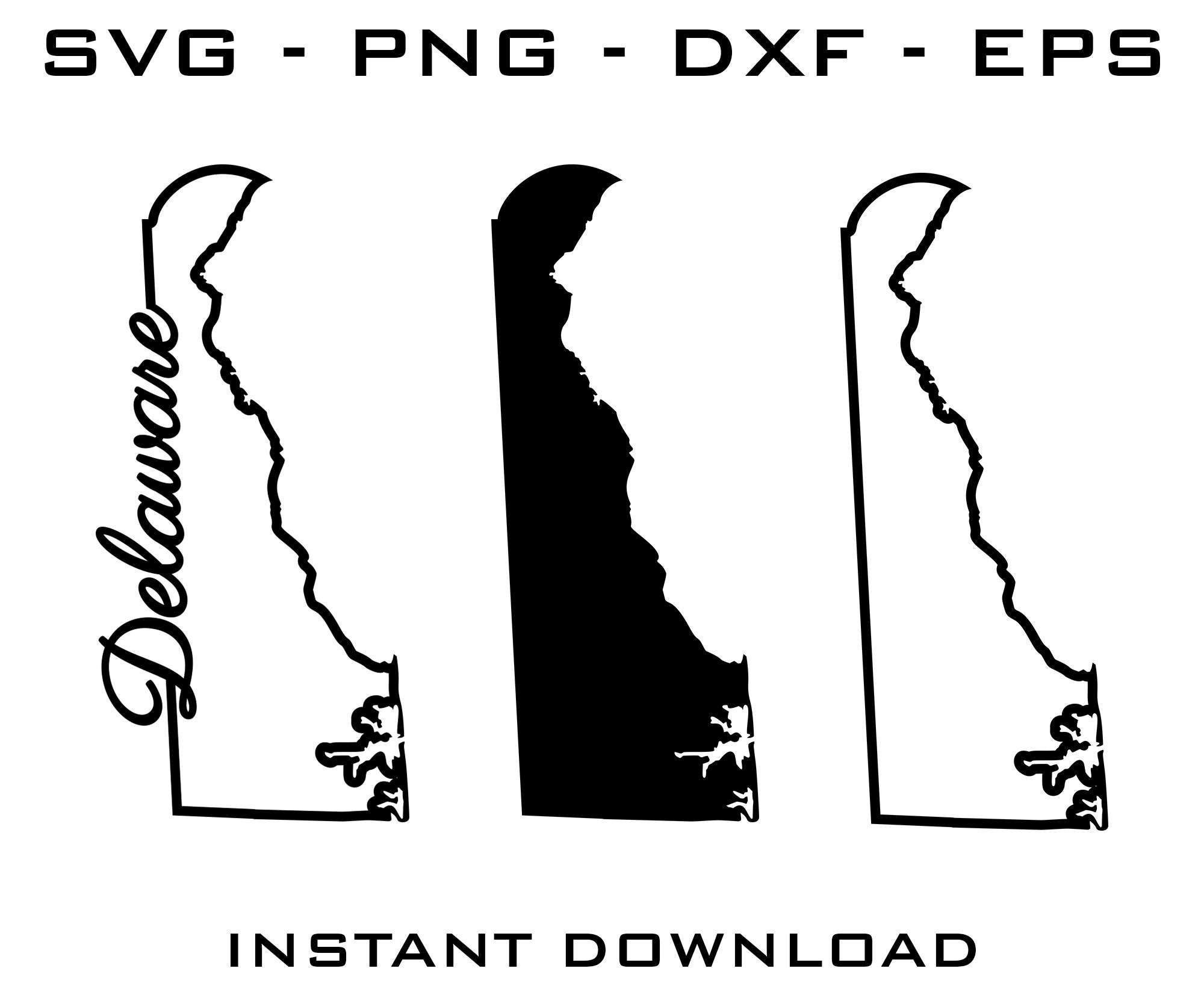 Delaware Bundle SVG - Delaware Bundle Cut Files - Delaware Bundle ...