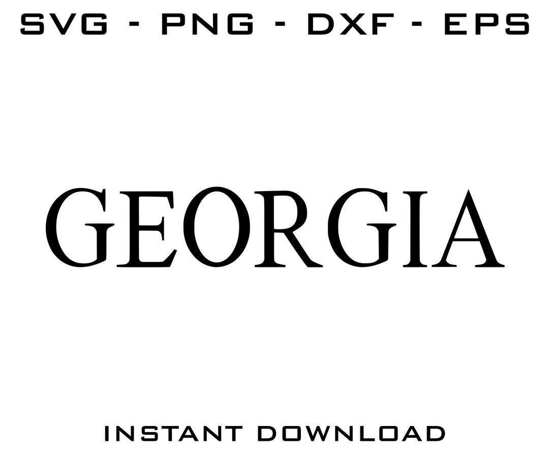 Georgia SVG - Georgia Cut Files - Georgia Cricut - Georgia Silhouette ...