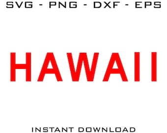 Hawaii SVG Hawaii Cut Files Hawaii Cricut Hawaii - Etsy