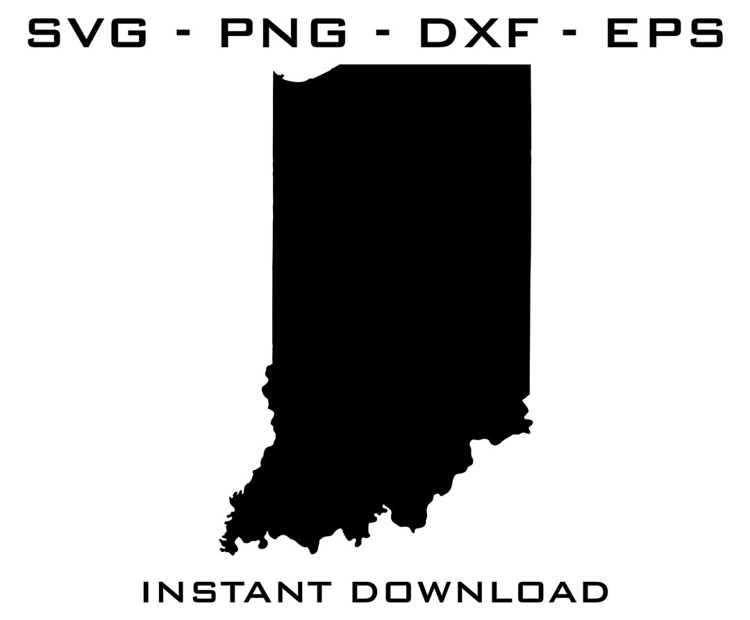 Indiana SVG - Indiana Cut Files - Indiana Cricut - Indiana Silhouette ...