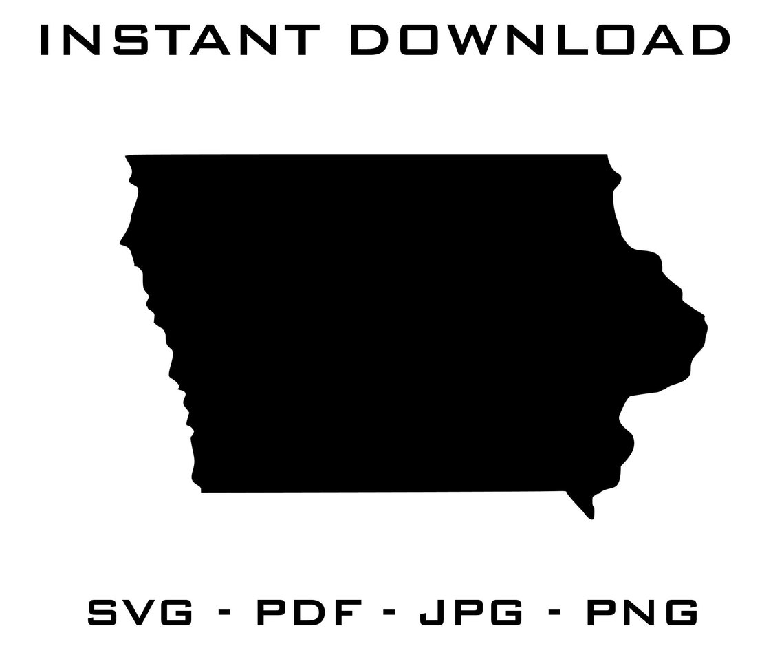 Iowa SVG Iowa Cut Files Iowa Cricut Iowa Silhouette | Etsy