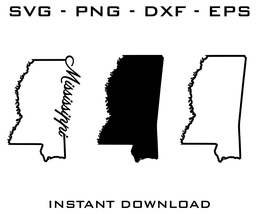 Mississippi Bundle SVG - Mississippi Bundle Cut Files - Mississippi ...