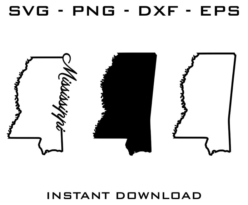 Mississippi Bundle SVG - Mississippi Bundle Cut Files - Mississippi ...