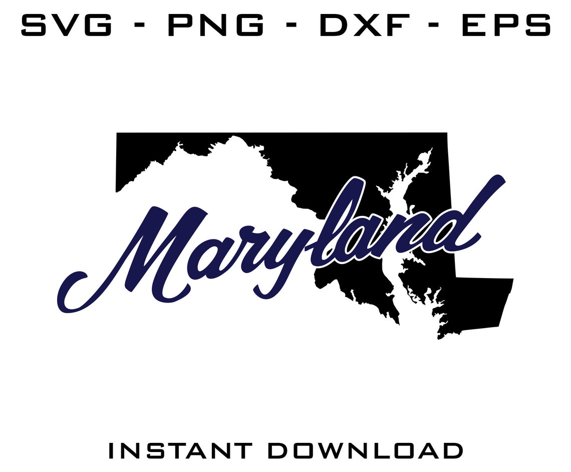 Maryland SVG - Maryland Cut Files - Maryland Cricut - Maryland ...