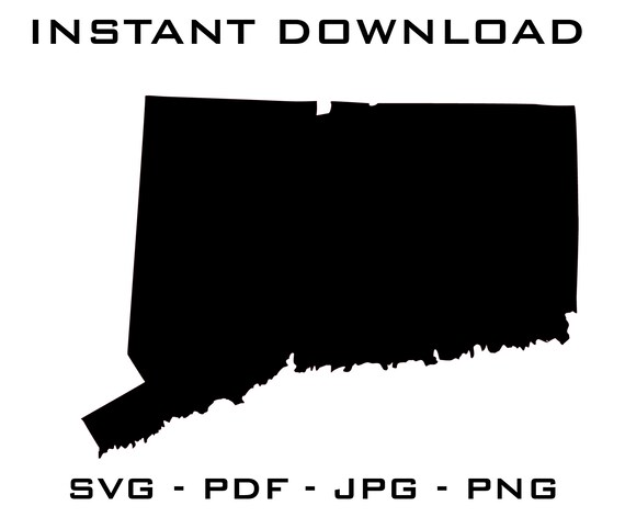 Connecticut SVG Connecticut Cut Files Connecticut Cricut | Etsy