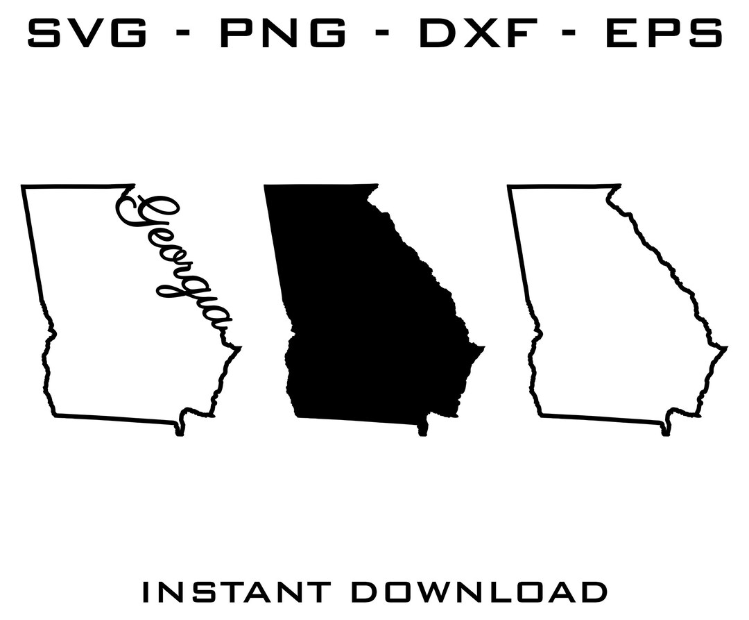Georgia State SVG Bundle – Cricut & Silhouette Cut Files (digital ...