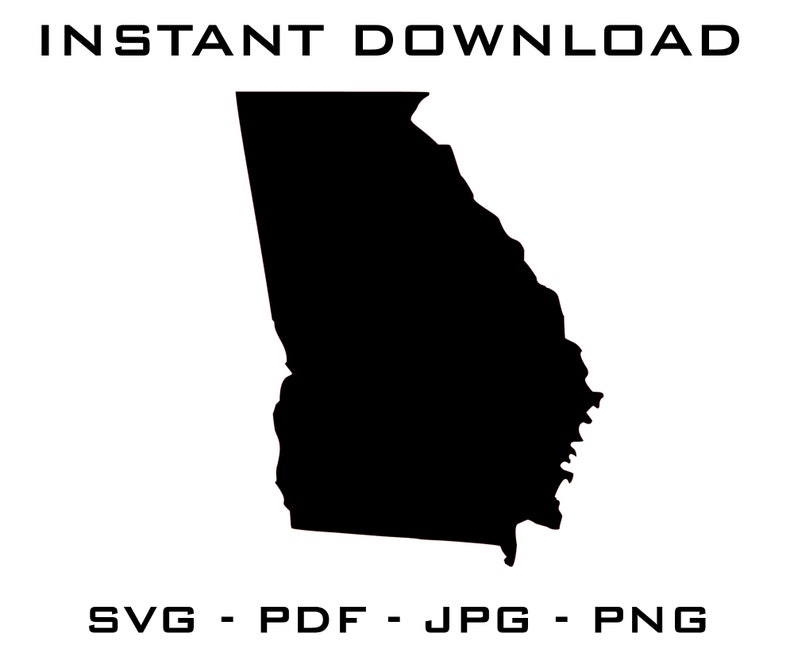 Georgia SVG Georgia Cut Files Georgia Cricut Georgia | Etsy