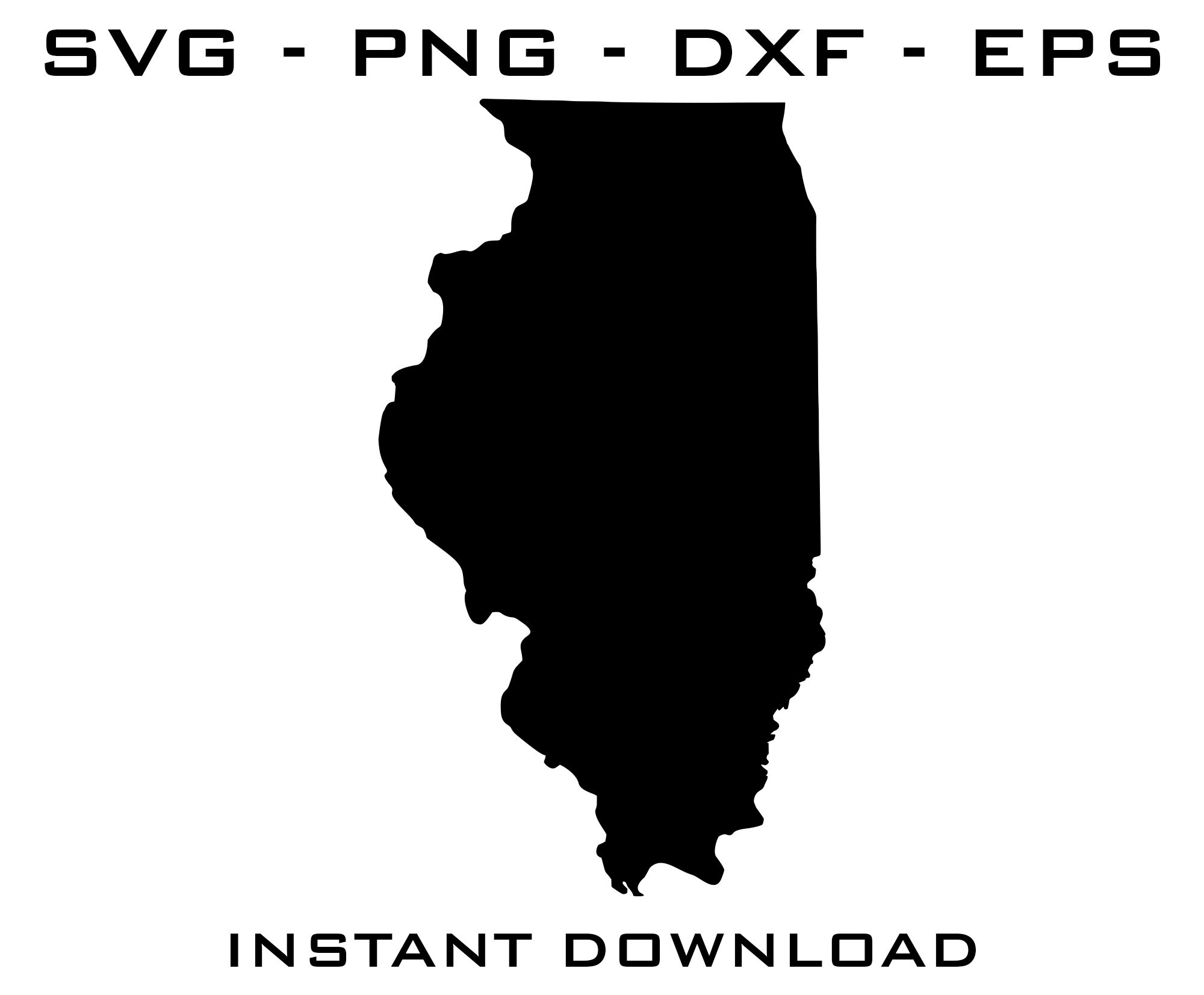 Illinois SVG Illinois Cut Files Illinois Cricut Illinois - Etsy