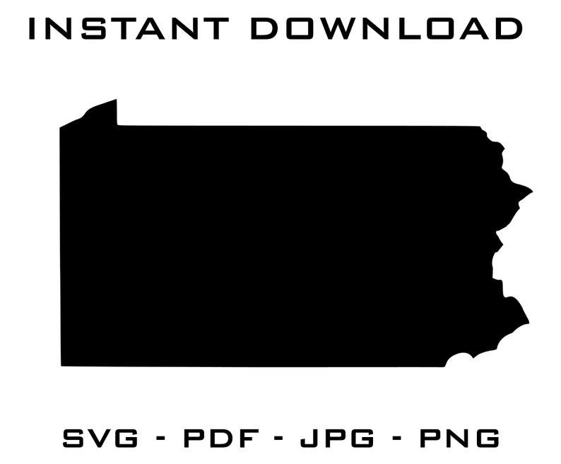 Pennsylvania SVG Pennsylvania Cut Files Pennsylvania - Etsy