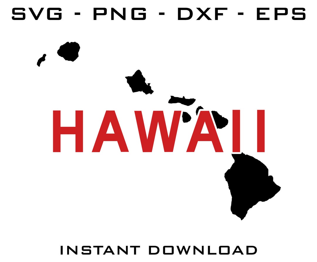 Hawaii SVG Cut Files – Cricut, Silhouette (digital Download) - Etsy