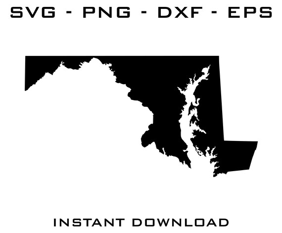 Maryland SVG Maryland Cut Files Maryland Cricut Maryland - Etsy