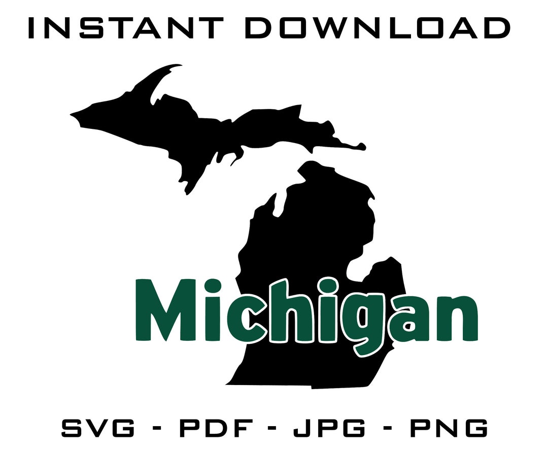 Michigan SVG - Michigan Cut Files - Michigan Cricut - Michigan ...