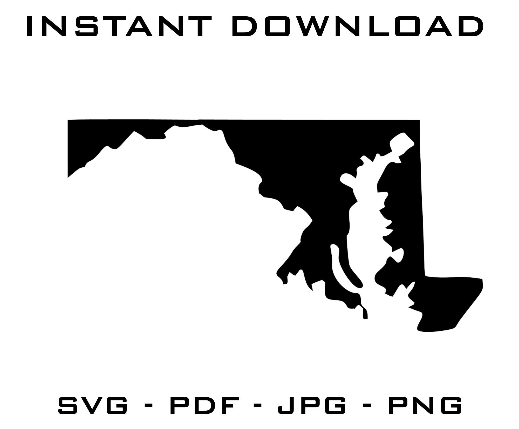 Maryland SVG Maryland cut files Maryland Cricut Maryland | Etsy