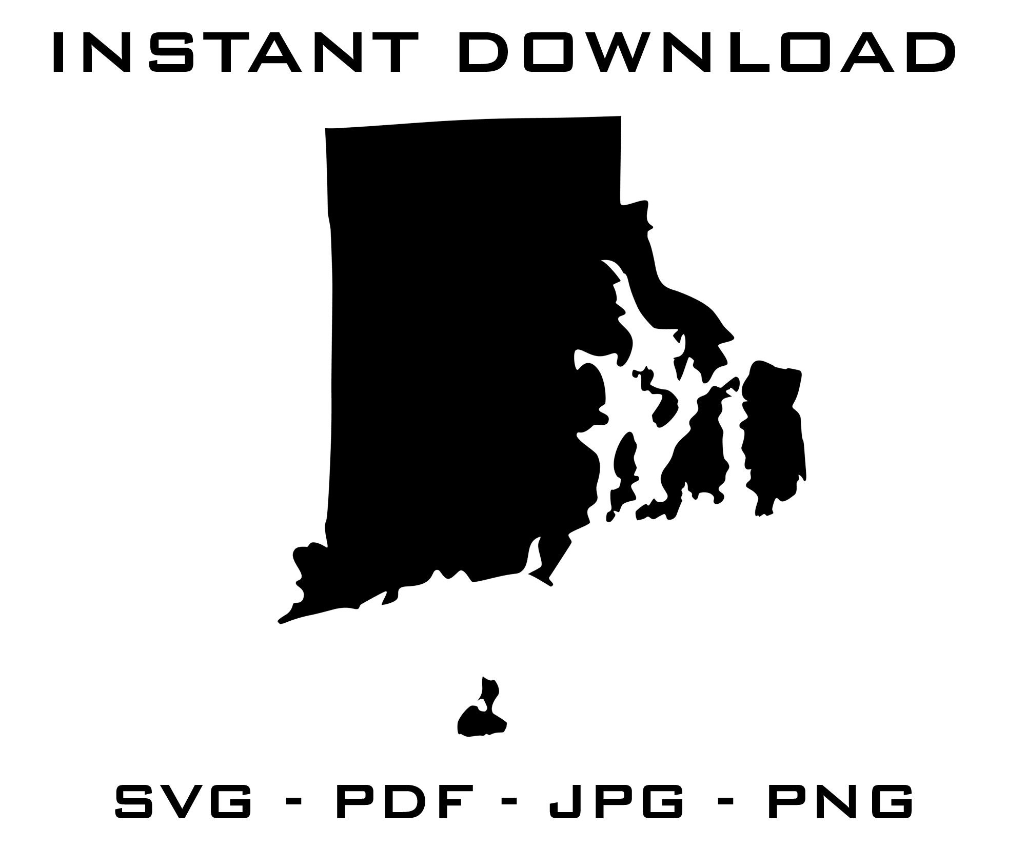 Rhode Island SVG Rhode Island cut files Rhode Island | Etsy