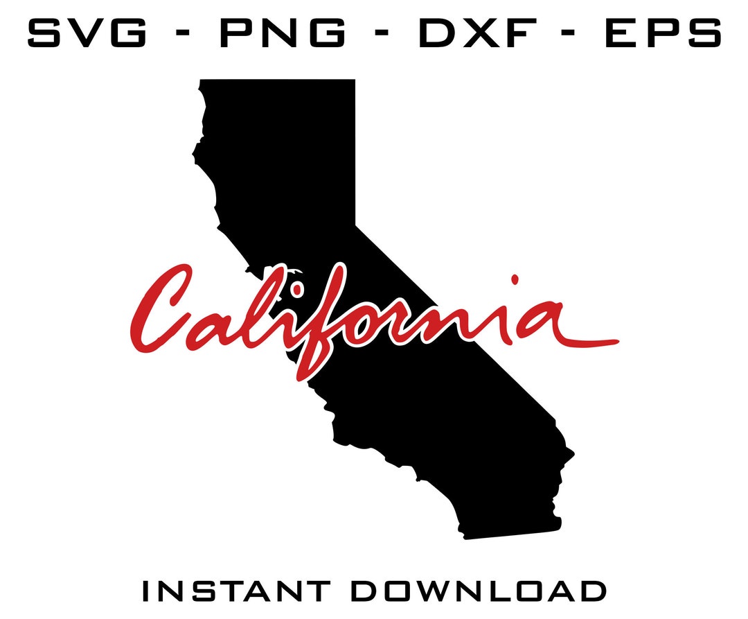 California SVG California Cut File California Cricut California ...