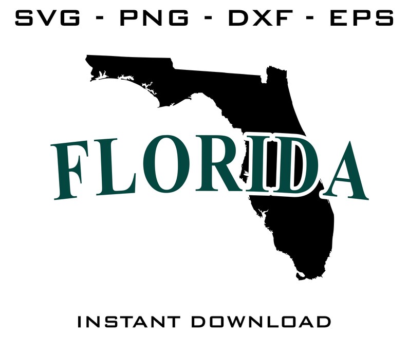 Florida SVG Florida Cut Files Florida Cricut Florida - Etsy