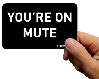 Mute Card - Etsy