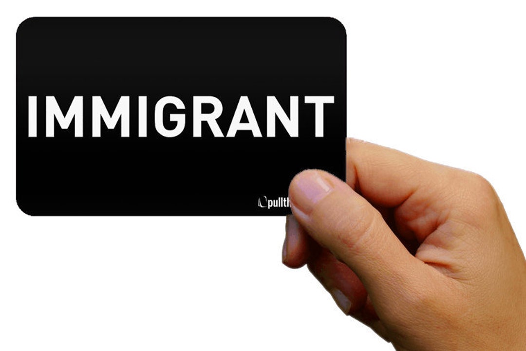 Immigrant Card - Etsy