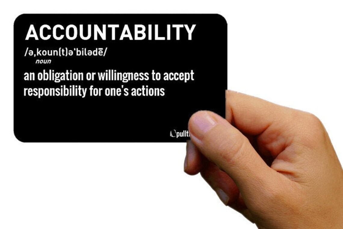 Accountability Definition Card - Etsy Denmark