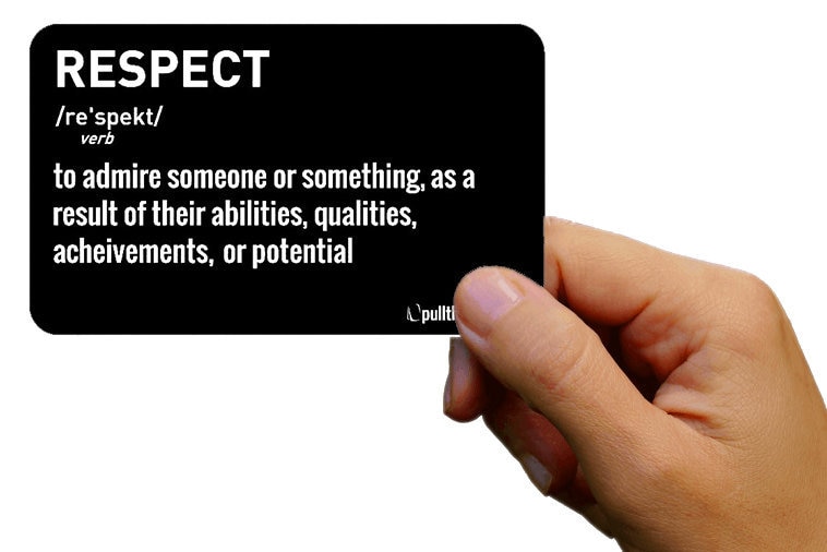 Respect Definition