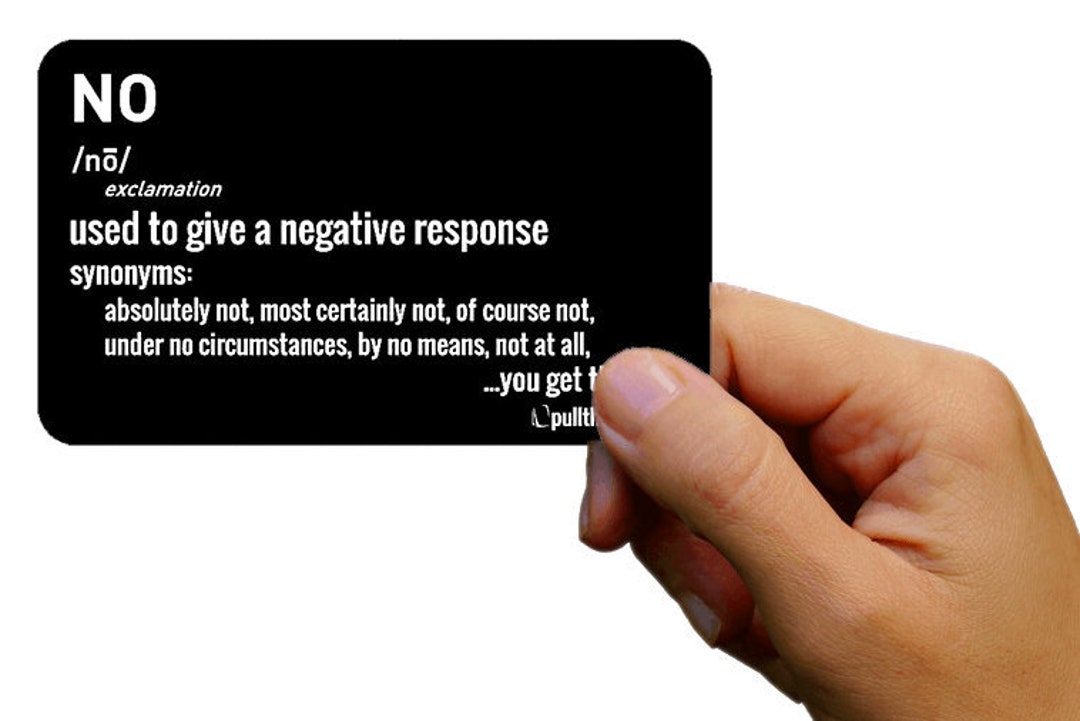 No Definition Card - Etsy