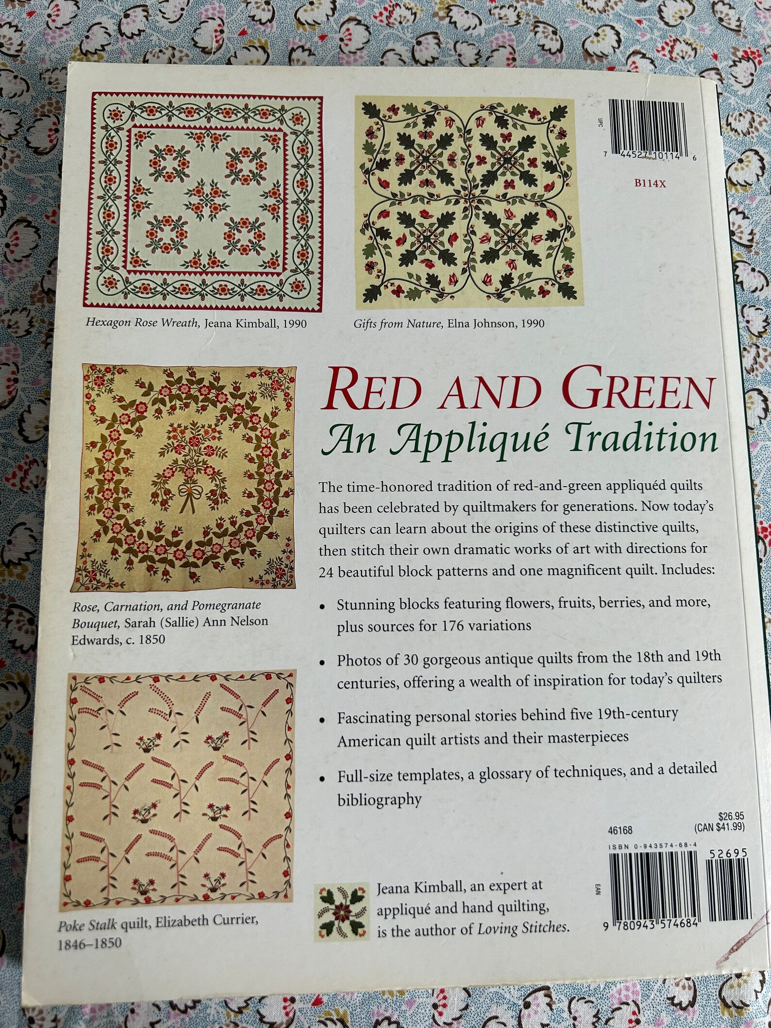 Patchwork Book Red and Green an Appliqué Tradition by That Patchwork Place. in Excellent Used ...