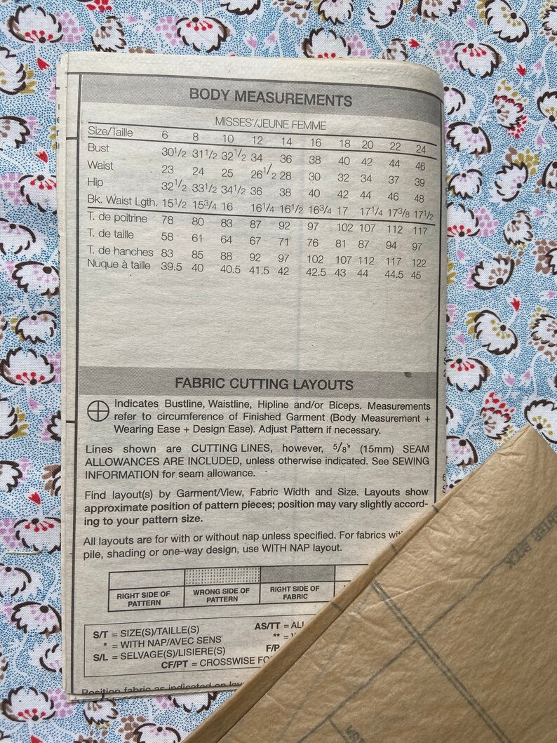 Original Vogue Sewing Pattern V2784, Unused and Not Cut Out. American ...