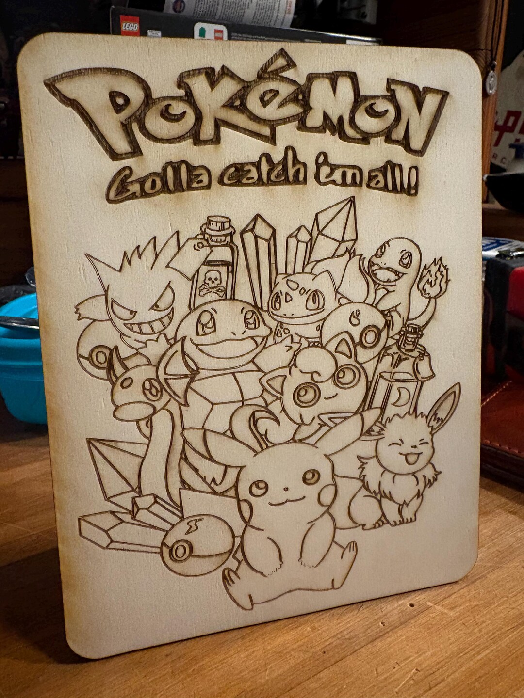 Pokemon Laser Engraved Art - Etsy