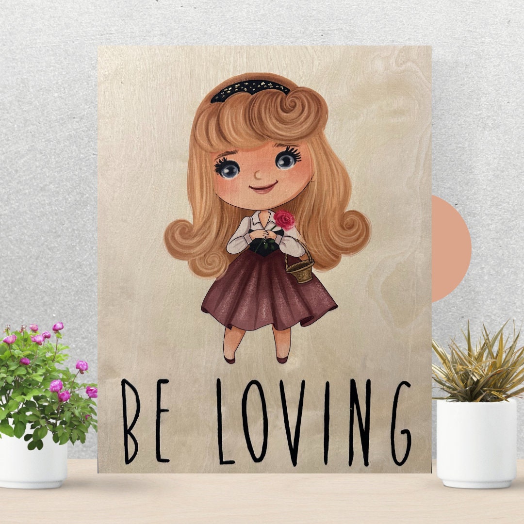 Sleeping Beauty Wall Decor Girl Sleeping Beauty Sign - Etsy