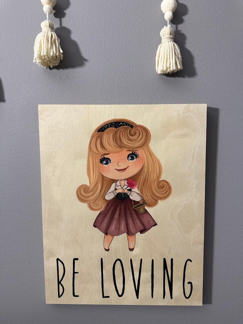 Sleeping Beauty Wall Decor Girl Sleeping Beauty Sign - Etsy