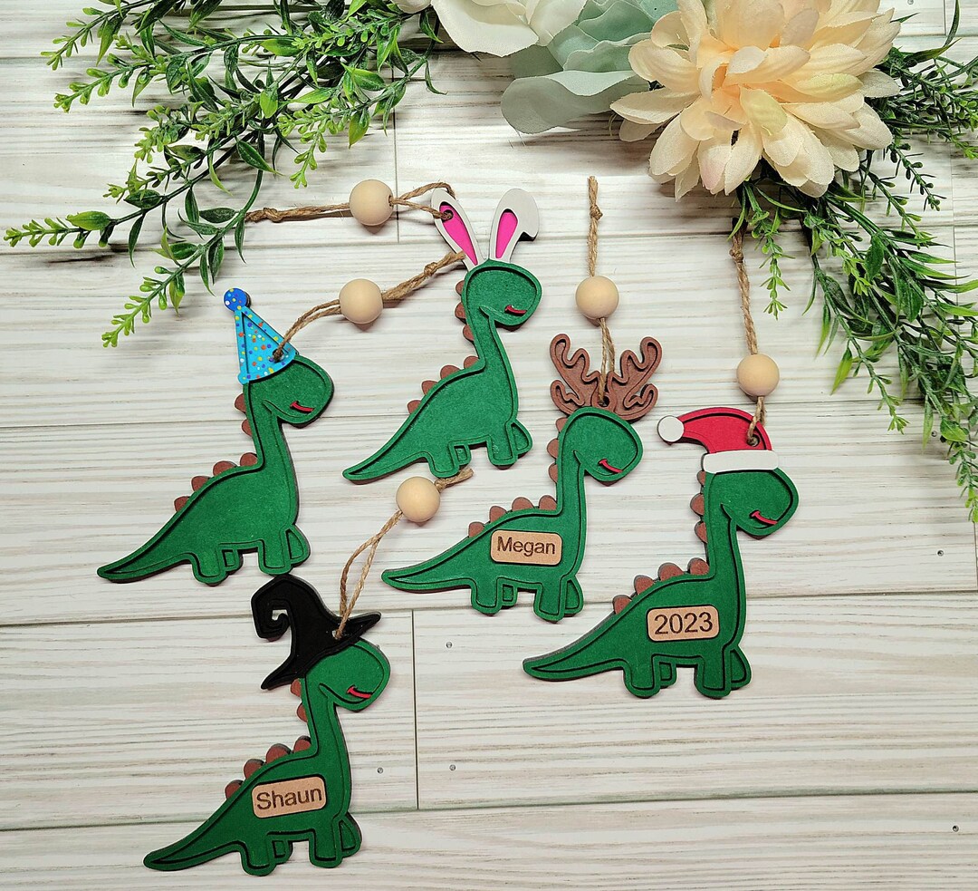Dinosaur Tag Wood Craft Kit - Etsy