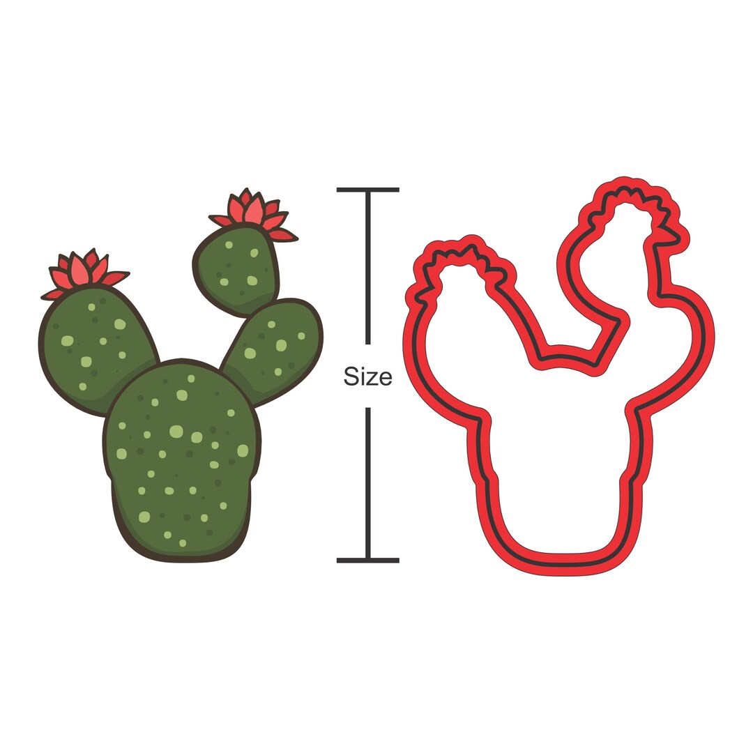 Cactus Cookie Cutter Etsy