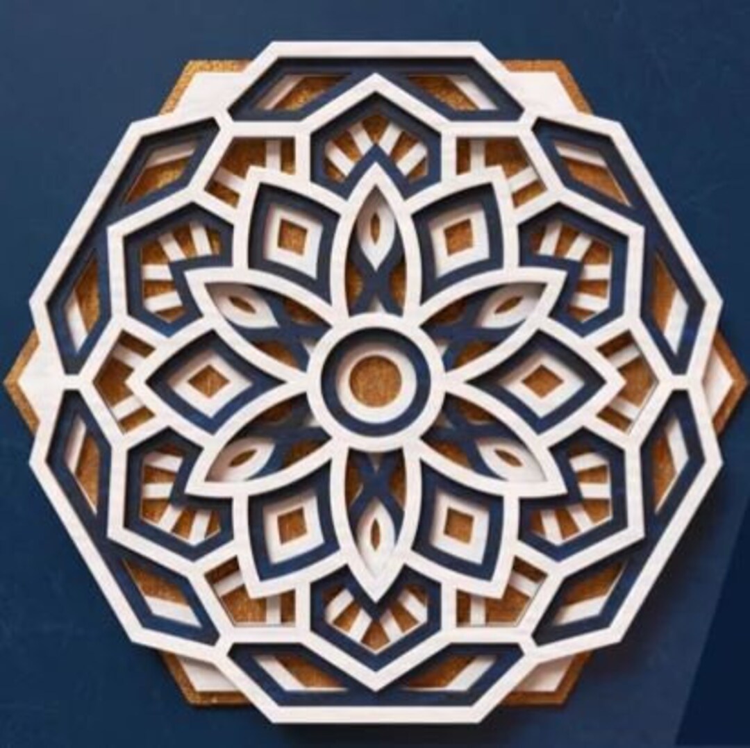 Mandala 3D Layered Craft Kit - Etsy