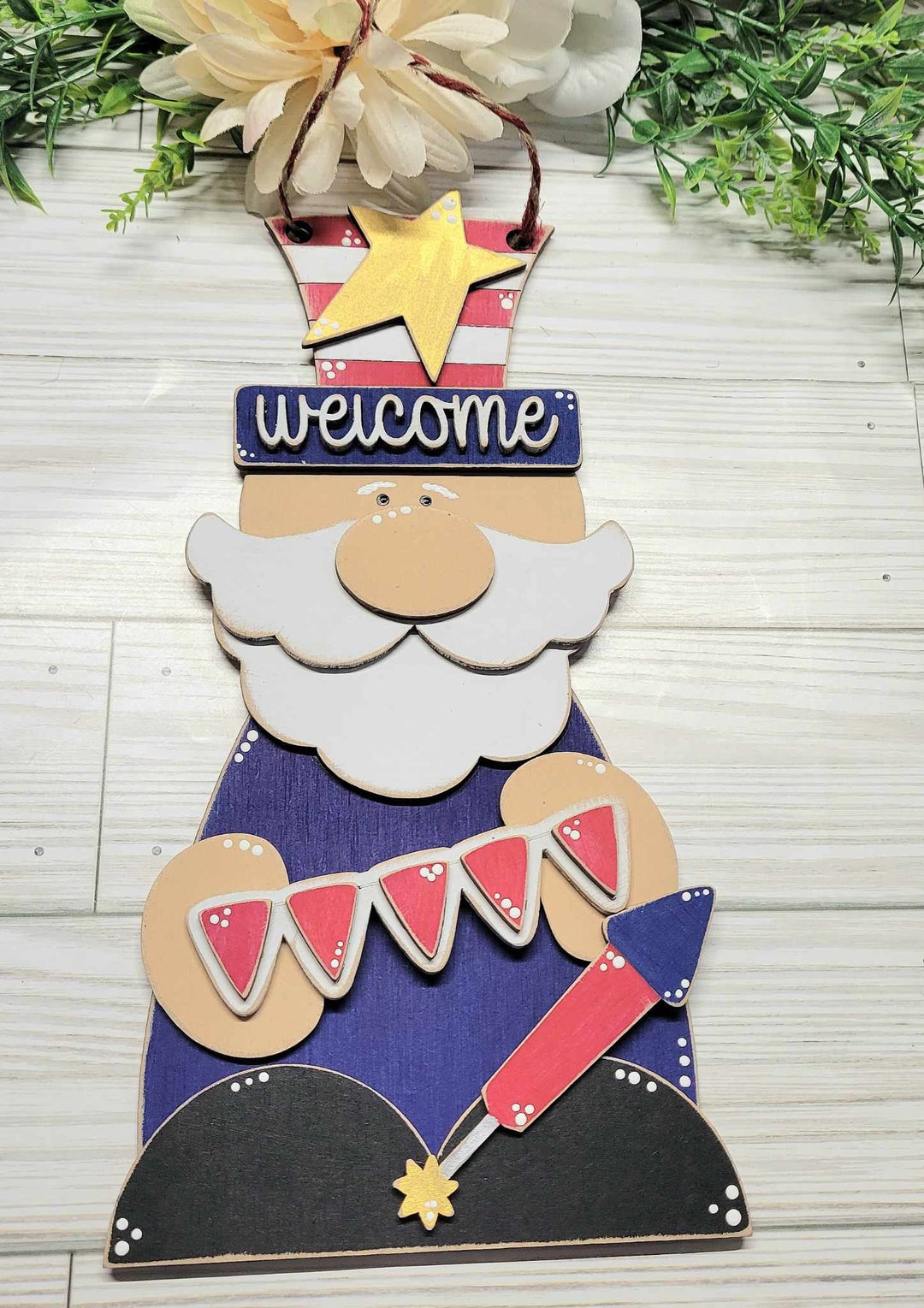 Uncle Sam Door Hanger Craft Kit - Etsy