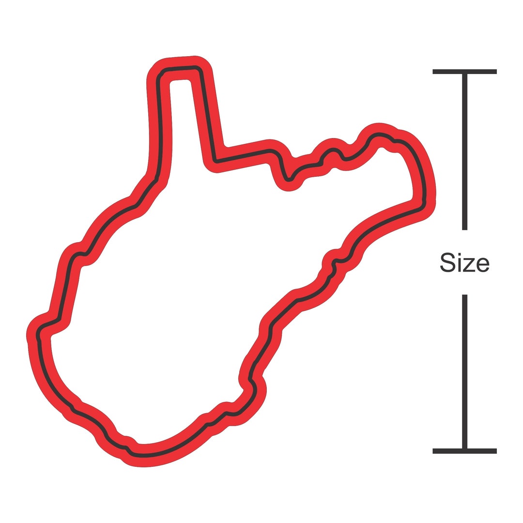 West Virginia State Cookie Cutter - Etsy