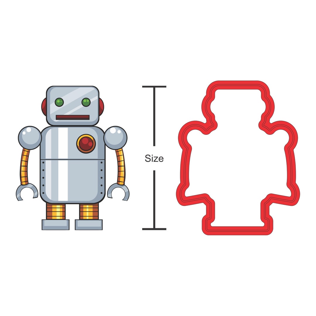 Robot Cookie Cutter - Etsy